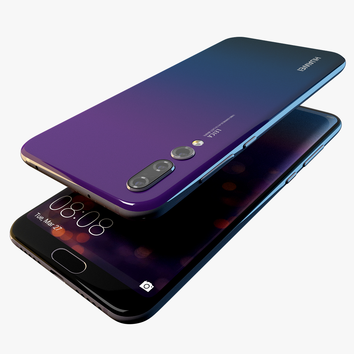 Huawei p20 pro 3D model - TurboSquid 1274088