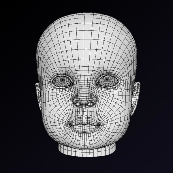 Baby head base mesh 3D model - TurboSquid 1274099