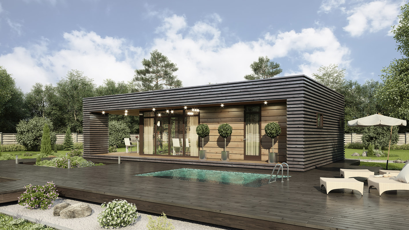 3D small tech house exterior model - TurboSquid 1274104