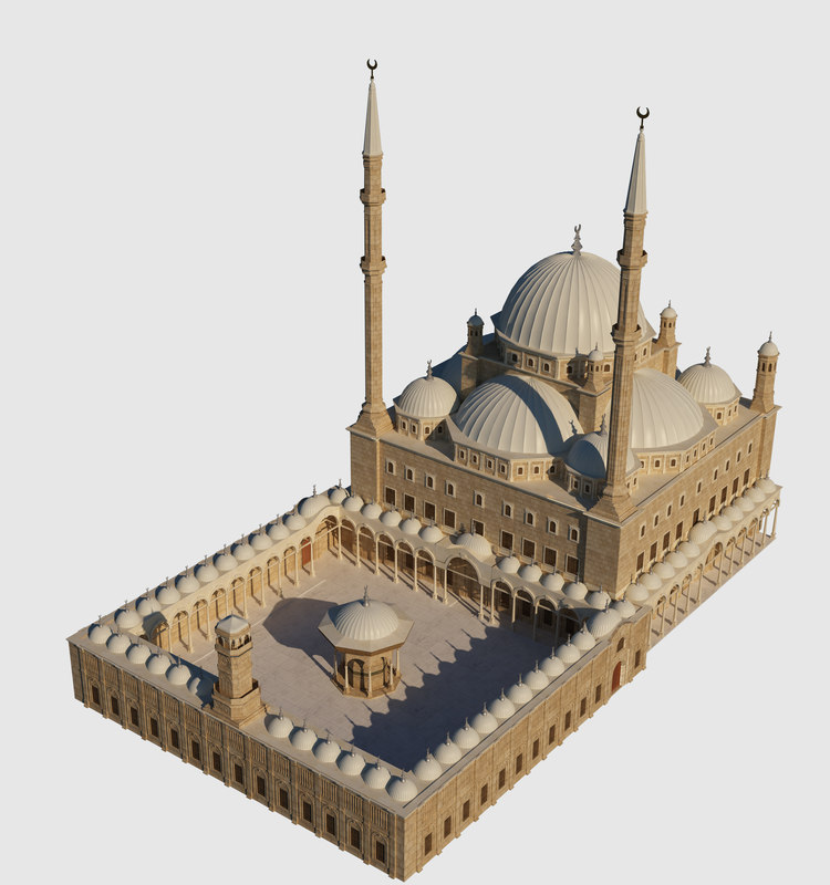 Muhammad ali mosque 3D - TurboSquid 1274199