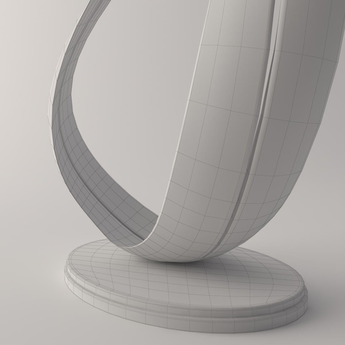 3D model realistic metal abstract sculpture - TurboSquid 1274201