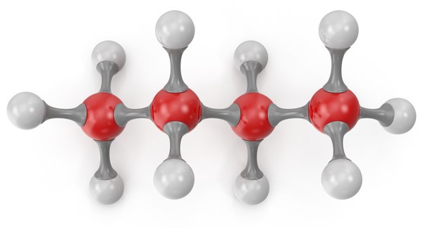 3D model butane molecular - TurboSquid 1274331