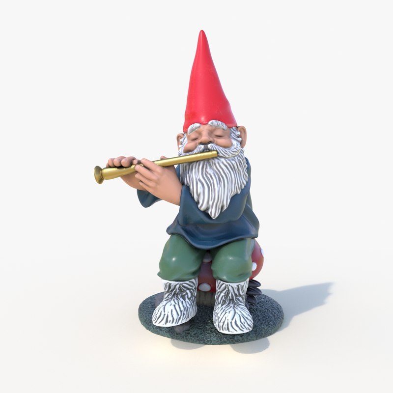 Garden gnome 3D model - TurboSquid 1274404