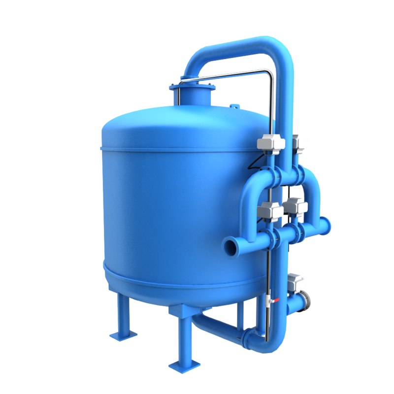 Chilled water stream filtration model - TurboSquid 1274482