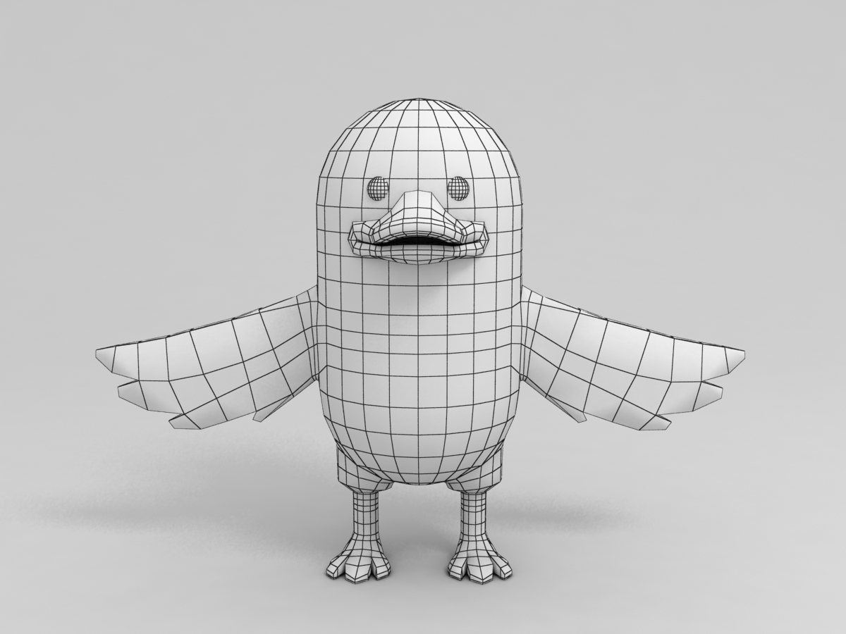 3D duck character cartoon rigged - TurboSquid 1274561