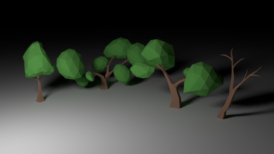Polly tree 3D - TurboSquid 1274681