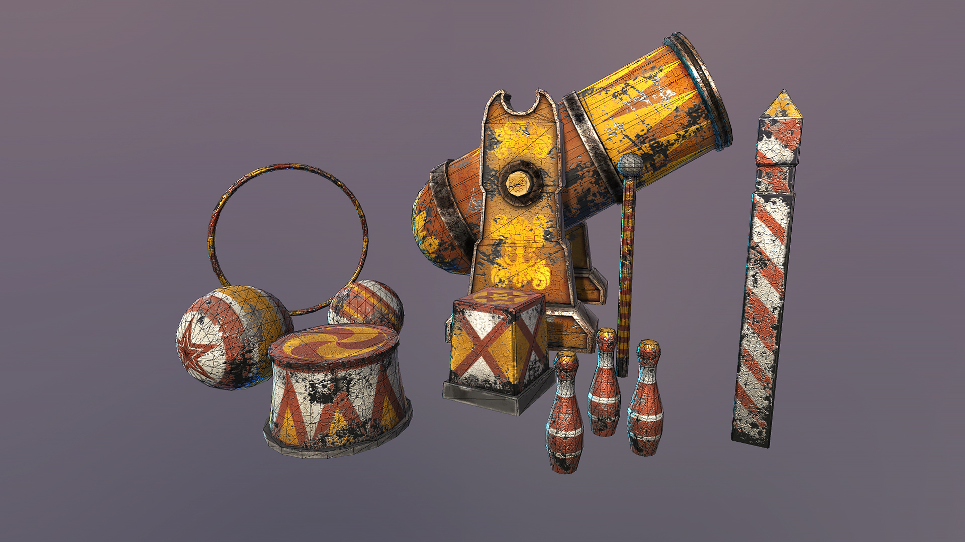 Circus props 3D model - TurboSquid 1274708
