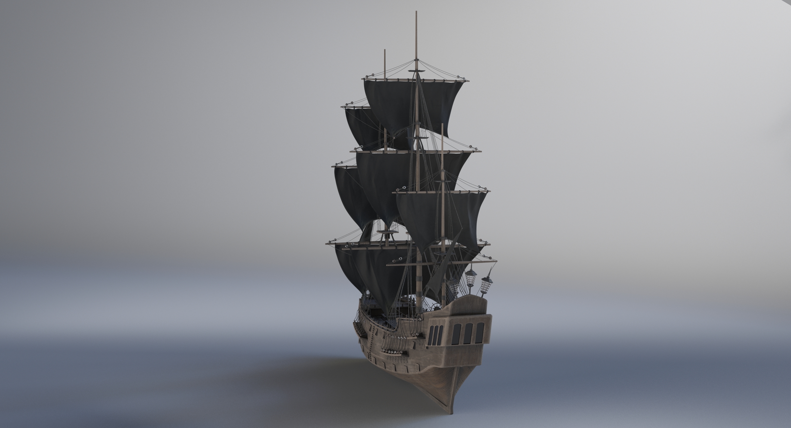 modelo 3d Nave perla negra - TurboSquid 1274809
