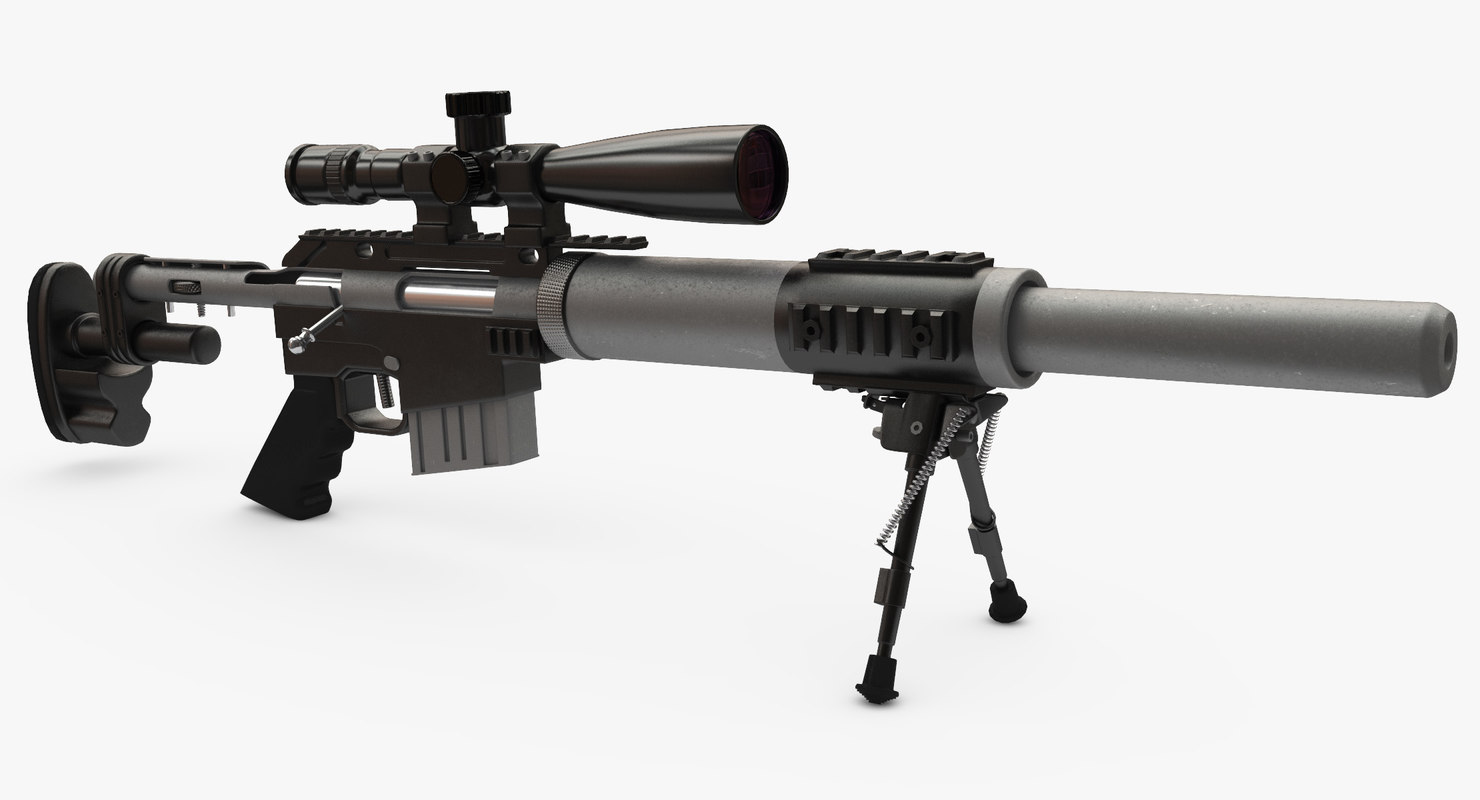 Sniper rifle cs5 3D model - TurboSquid 1274831