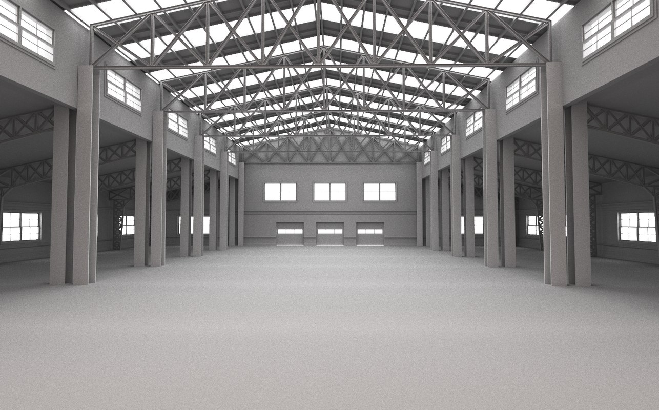 3D hangar interior - TurboSquid 1274857