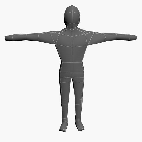 Personagem de cartão Low Poly (Rigged T-pose) Modelo 3D - TurboSquid ...