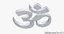 Om symbol 3D model - TurboSquid 1274963