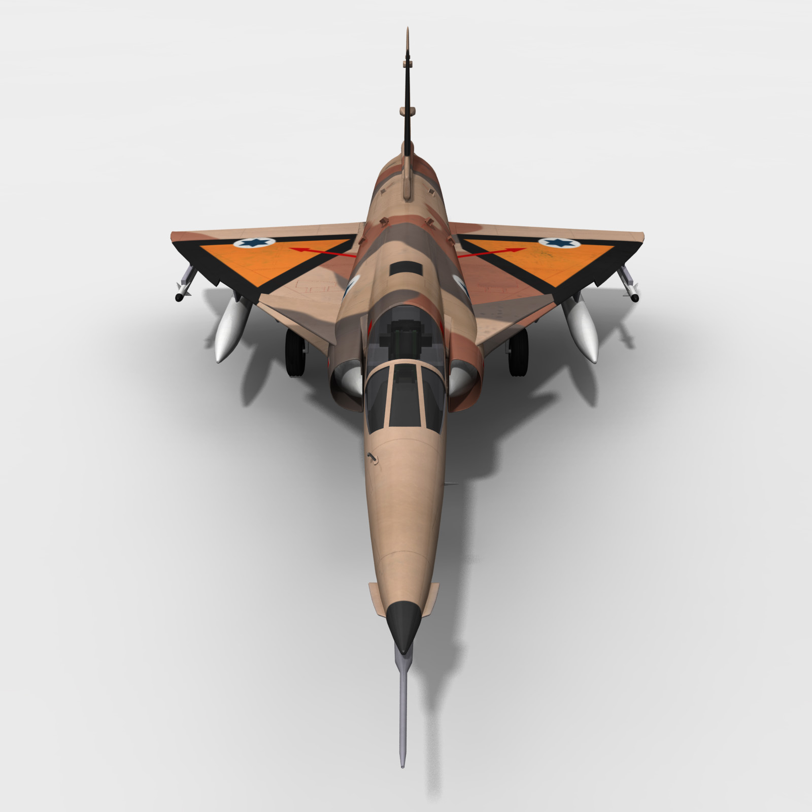 Israel kfir jet model - TurboSquid 1275045