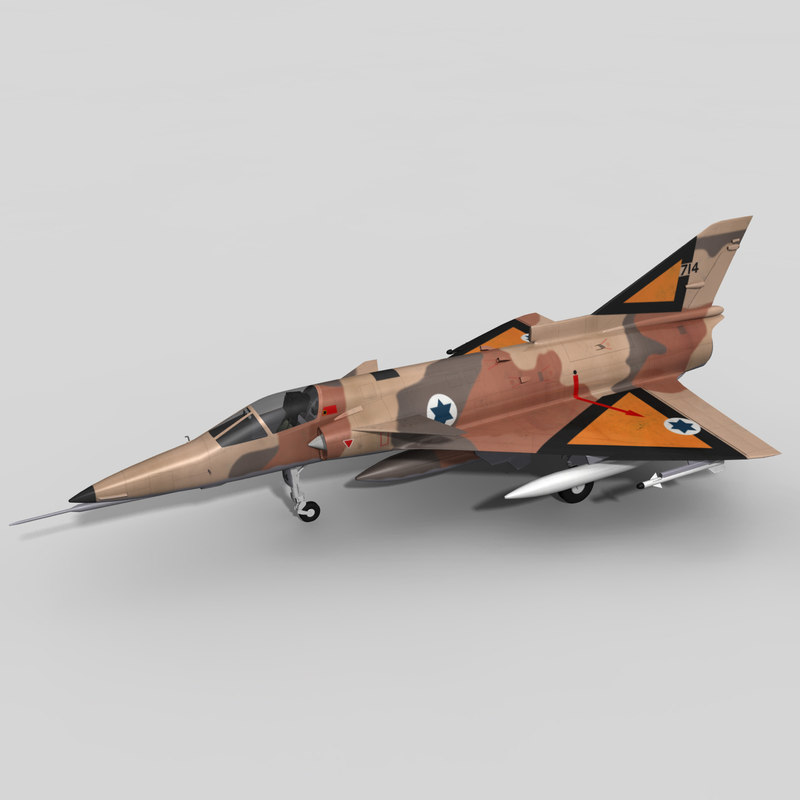 Israel kfir jet model - TurboSquid 1275045