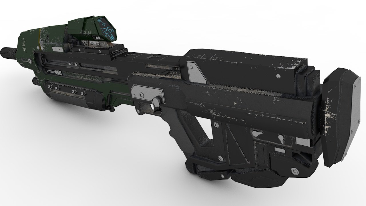 Assault rifle ma37 model - TurboSquid 1275259