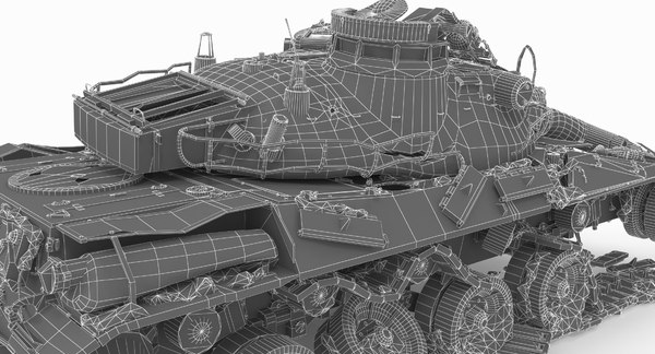 Tank 30b wreck 3D model - TurboSquid 1275330