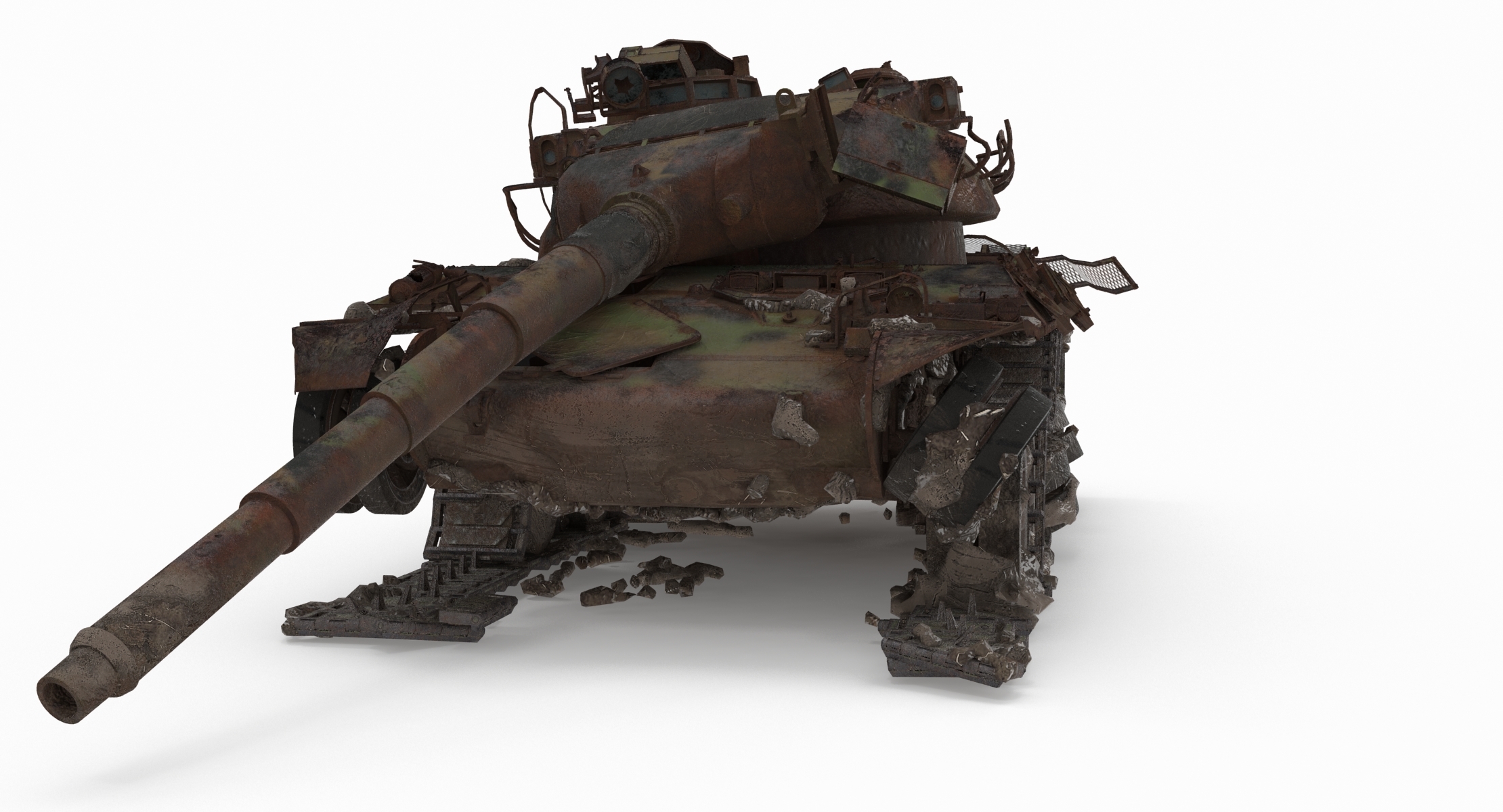 Tank 30b wreck 3D model - TurboSquid 1275330