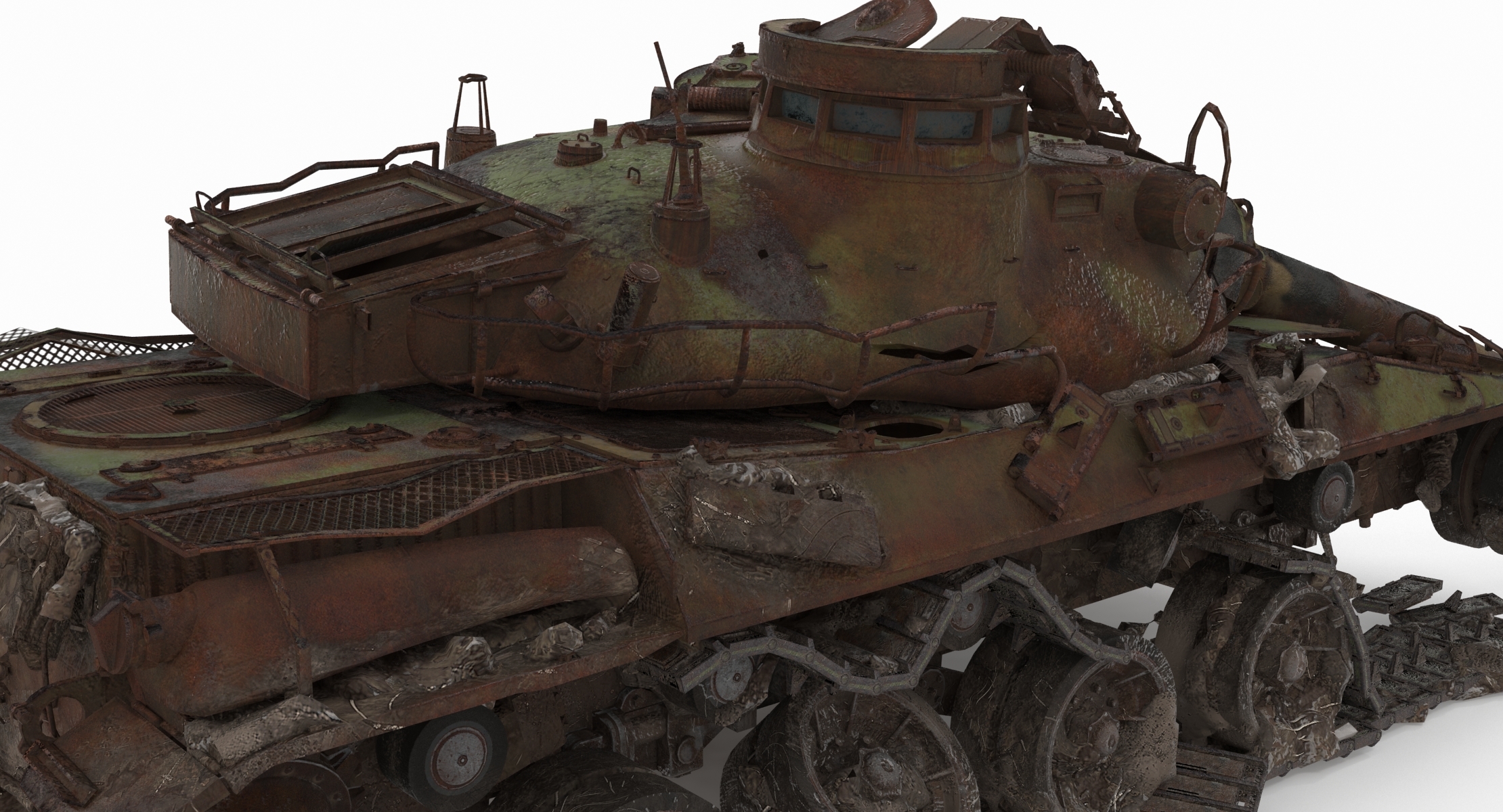 Tank 30b wreck 3D model - TurboSquid 1275330