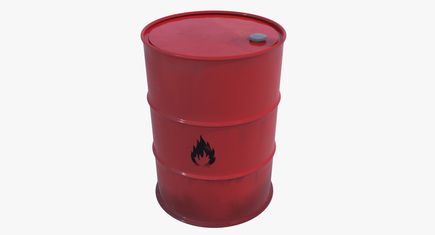 Explosive flammable barrel 3D model - TurboSquid 1275461