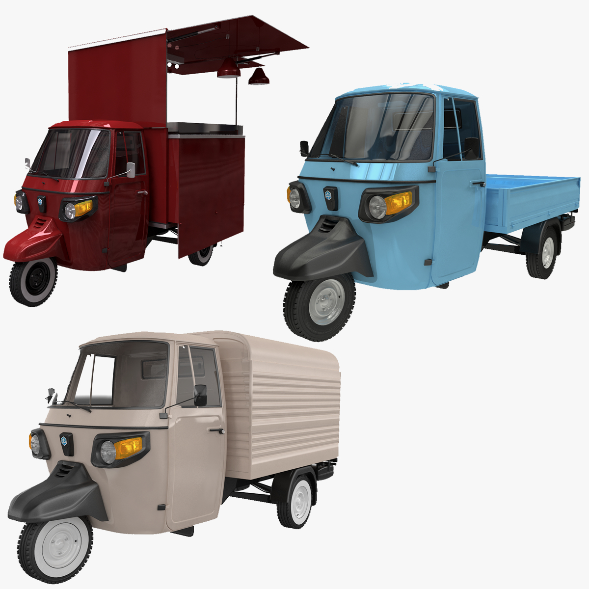 Piaggio ape 3D model - TurboSquid 1275513
