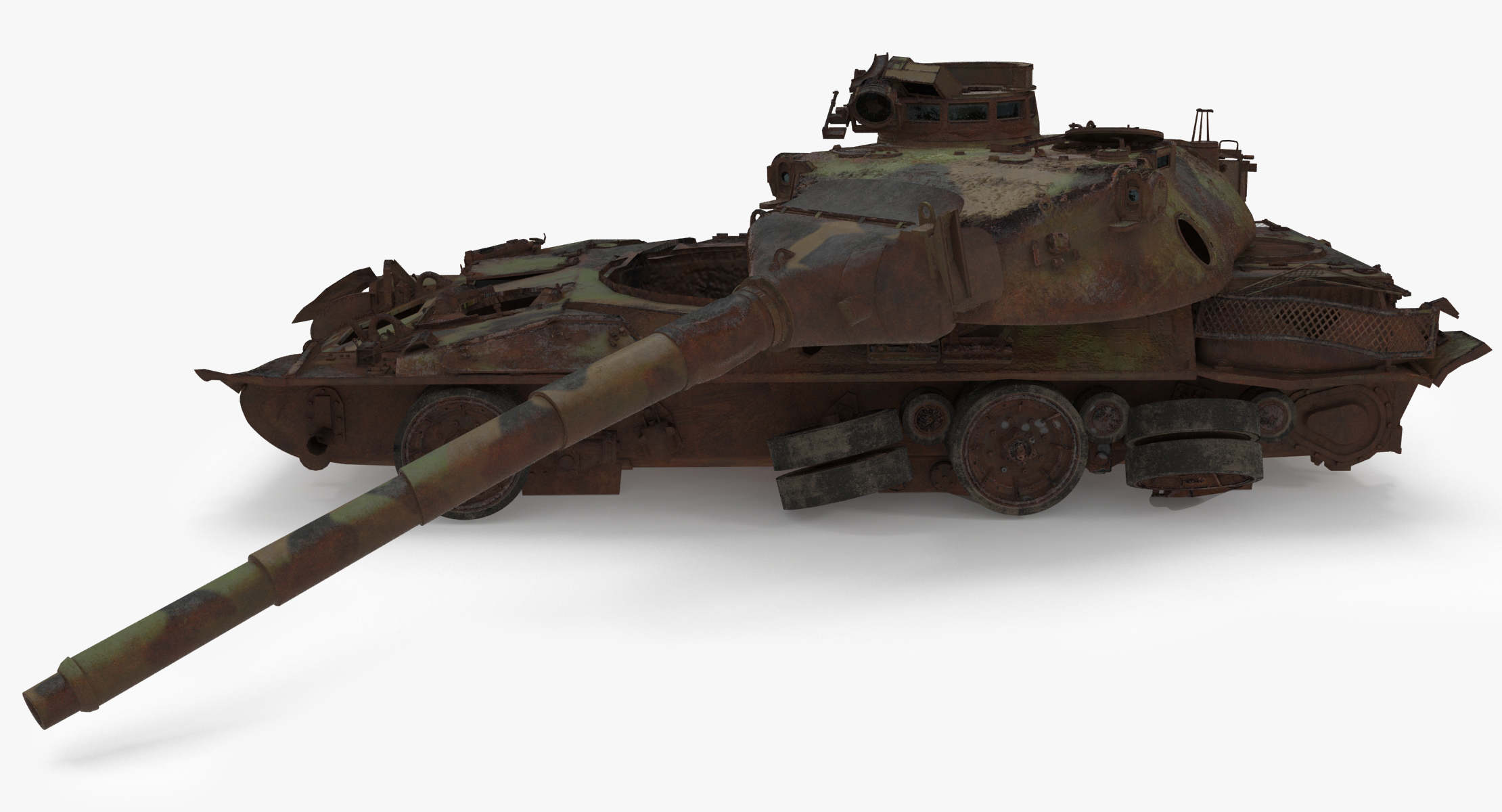 3D tank wreck model - TurboSquid 1275762