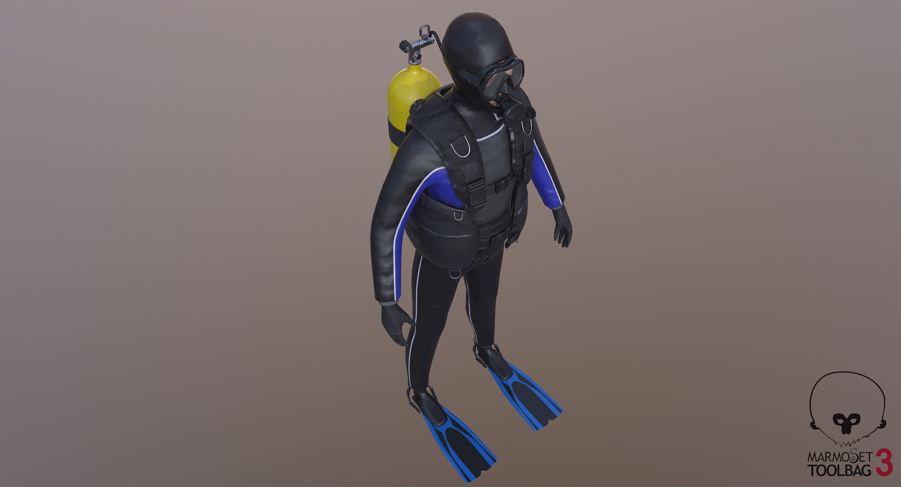 Scuba diver 3D model - TurboSquid 1275994