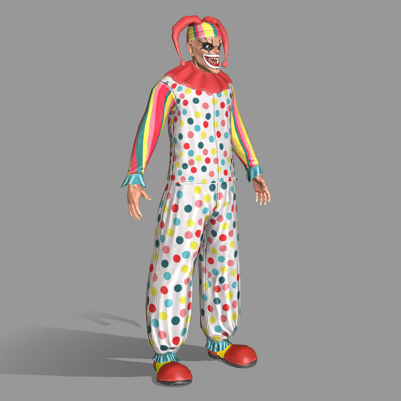 3D modeled clown model - TurboSquid 1276219