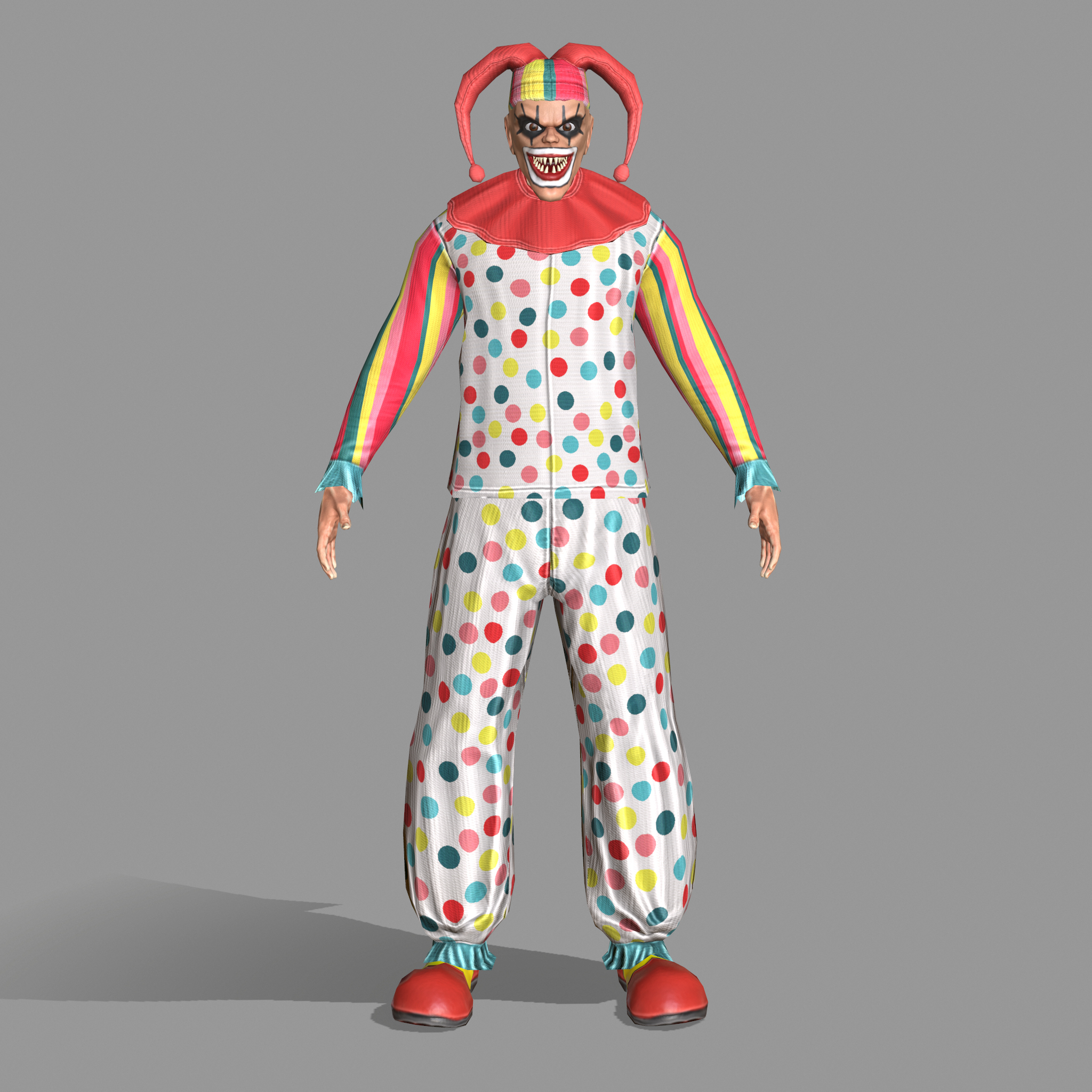 3D modeled clown model - TurboSquid 1276219