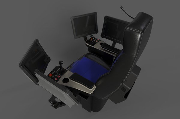 3D oil rig drillers chair model - TurboSquid 1276332