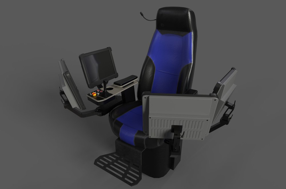 3D oil rig drillers chair model - TurboSquid 1276332