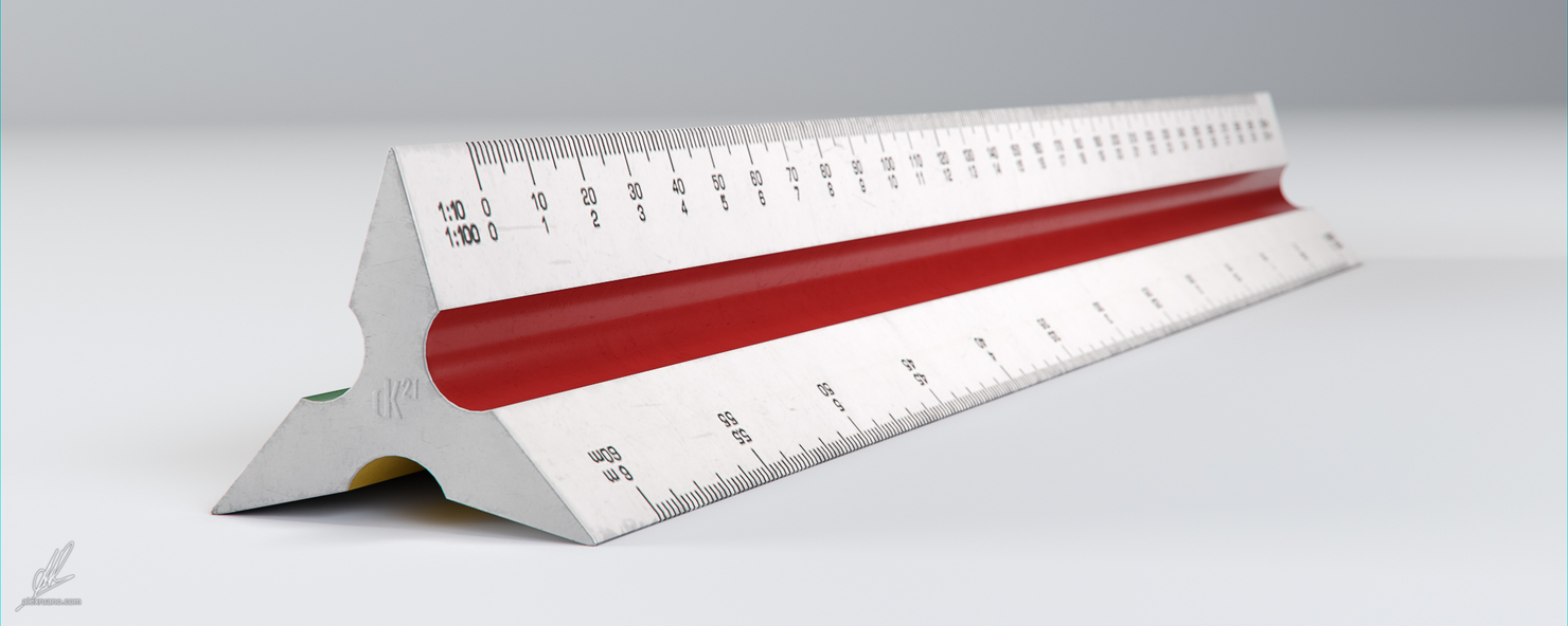 3D scale ruler - TurboSquid 1276728
