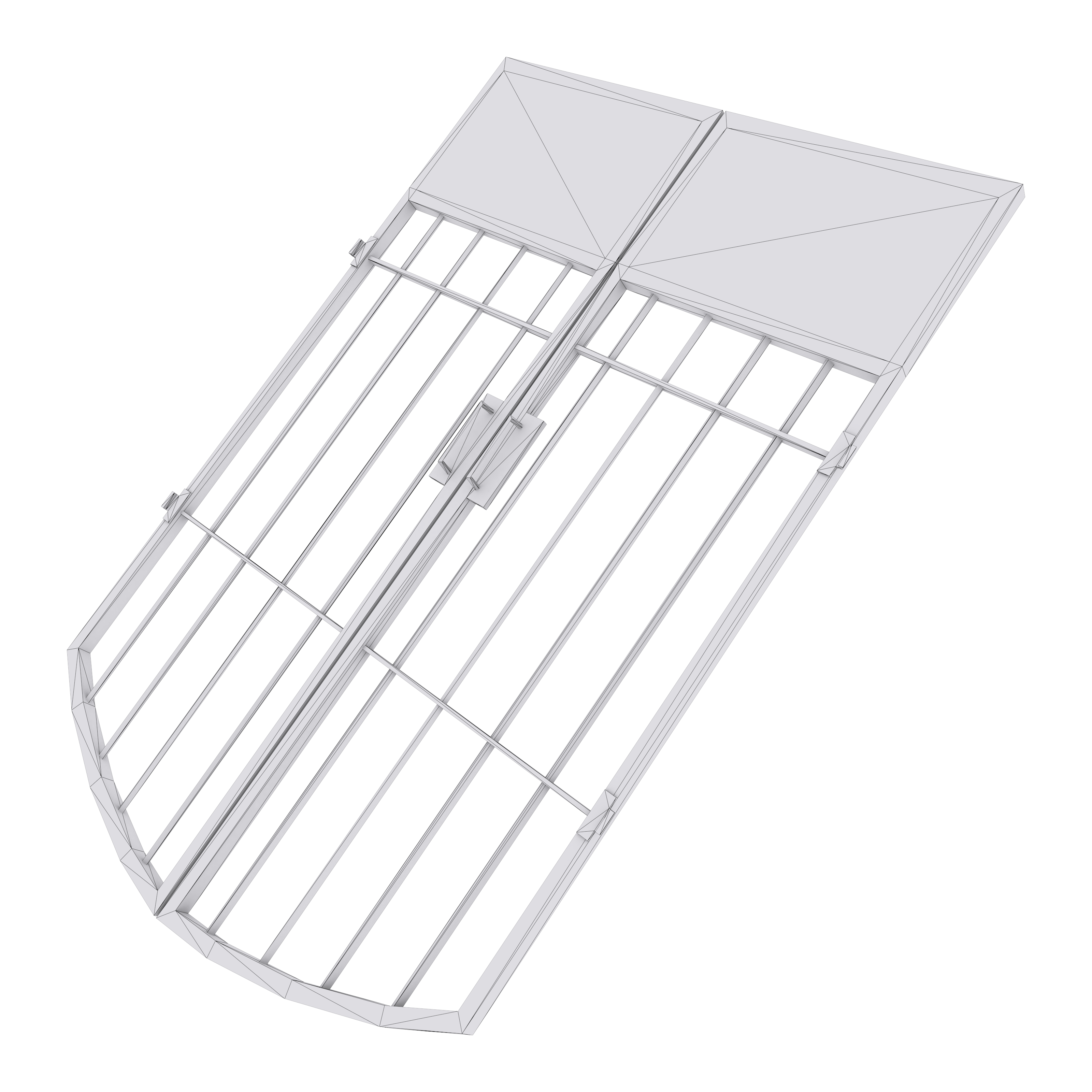 3D metal gate model - TurboSquid 1276822