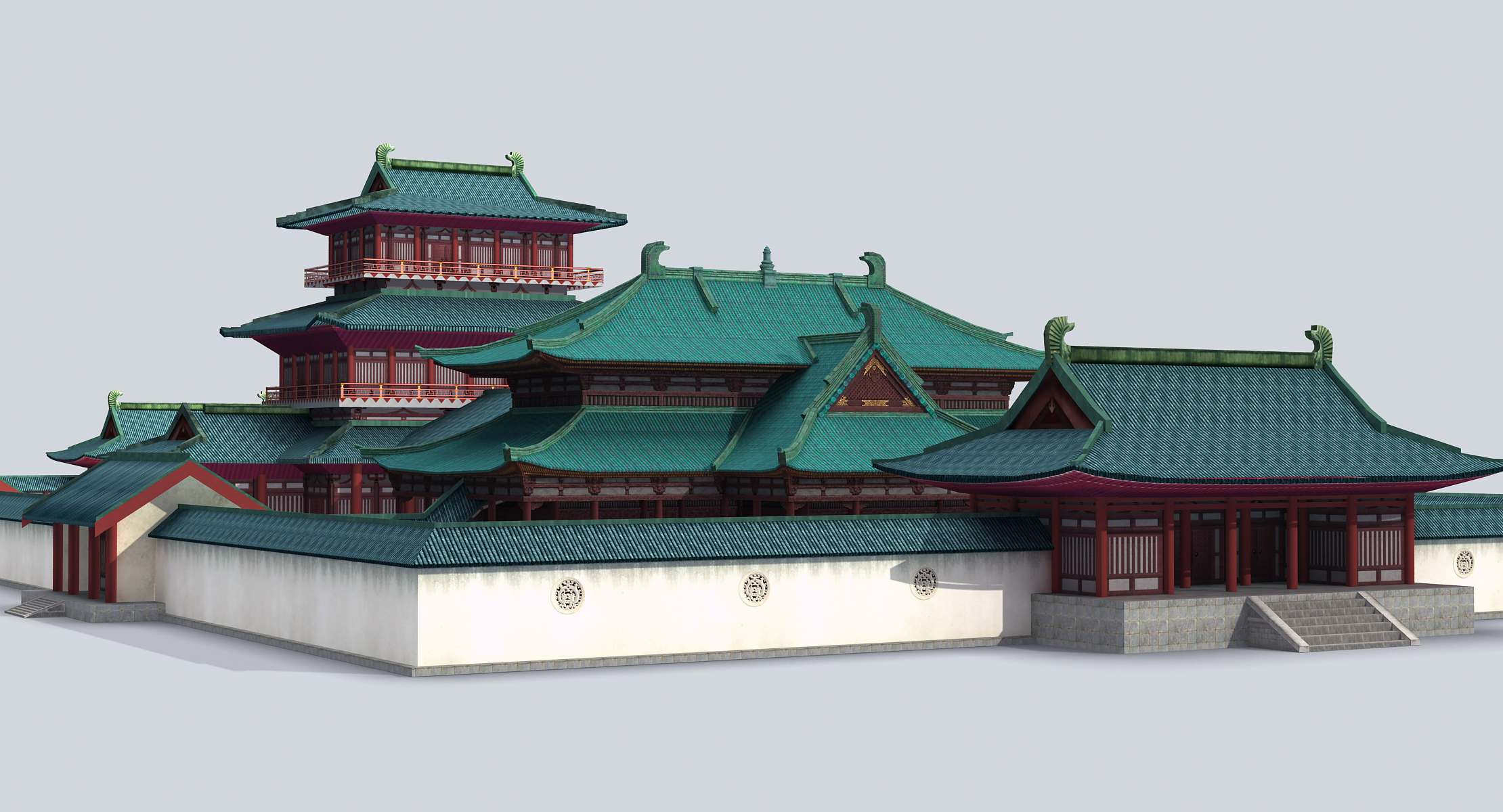3D ancient china palace model - TurboSquid 1277045