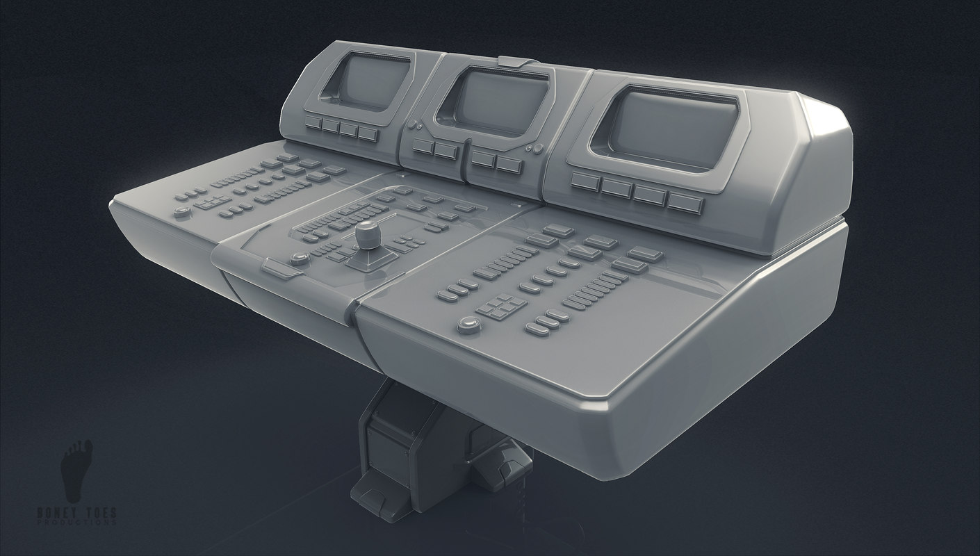 3D model small computer control panel - TurboSquid 1277113