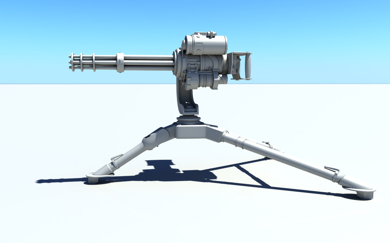 Minigun m134 3D model - TurboSquid 1277201