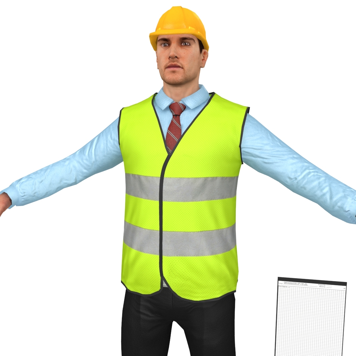 Engineer man helmet model - TurboSquid 1277291