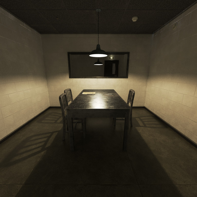 3D model interrogation room - TurboSquid 1277362