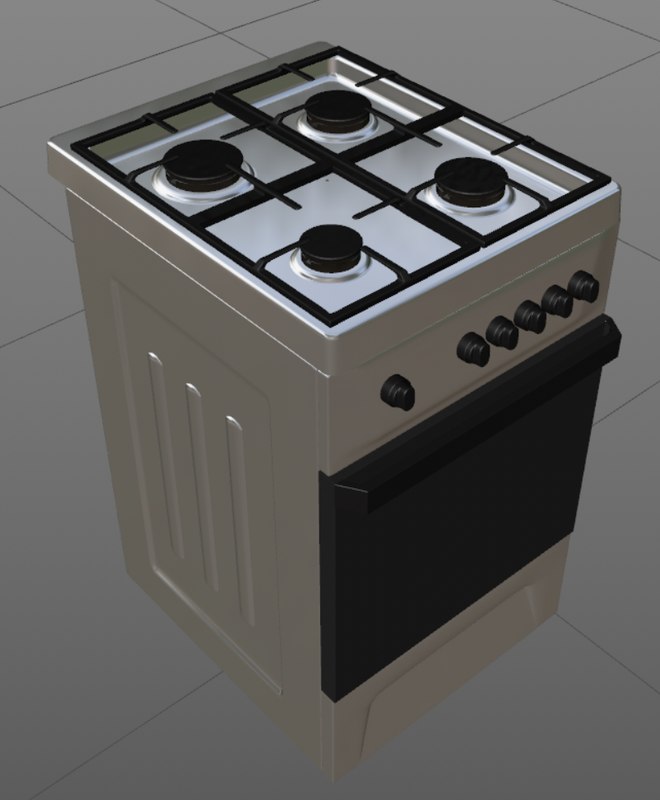 Free cooker gas stove 3D model - TurboSquid 1277367