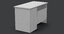 3D computer desk 3 rustic model - TurboSquid 1277431