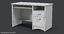 3D computer desk 3 rustic model - TurboSquid 1277431