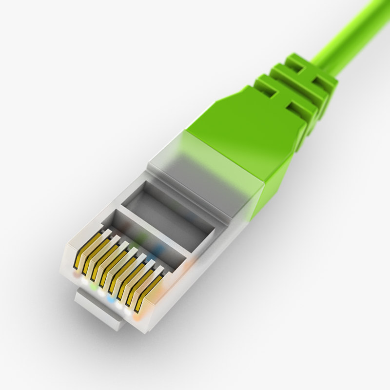 3D rj45 plug electronic - TurboSquid 1277638