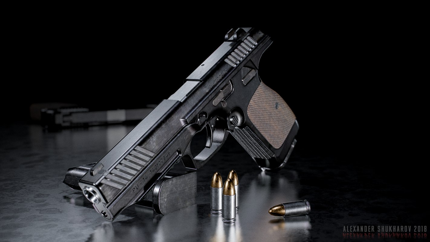 Pl-14 pistol 8k 3D - TurboSquid 1277774
