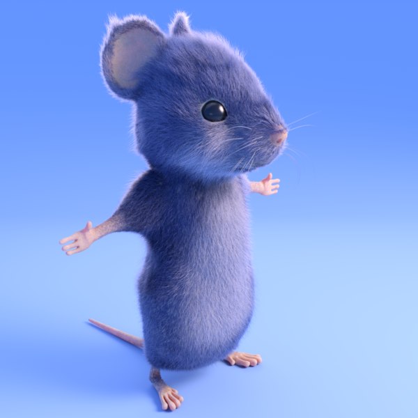 3d cartoon mouse model