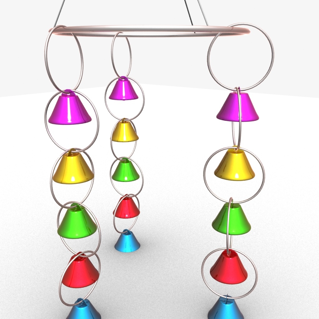 3D wind chimes model - TurboSquid 1278265