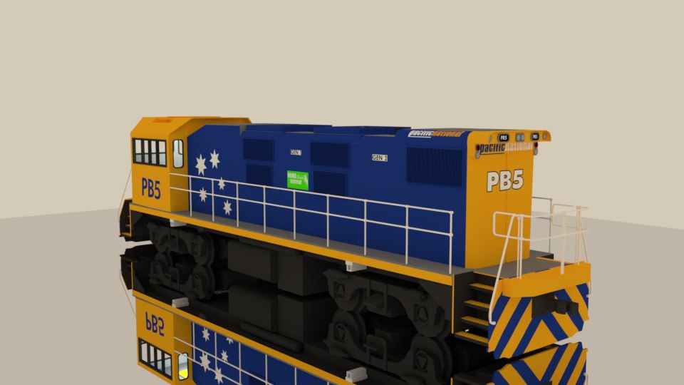 modelo 3d Locomotora NSW PB Class - TurboSquid 1278293