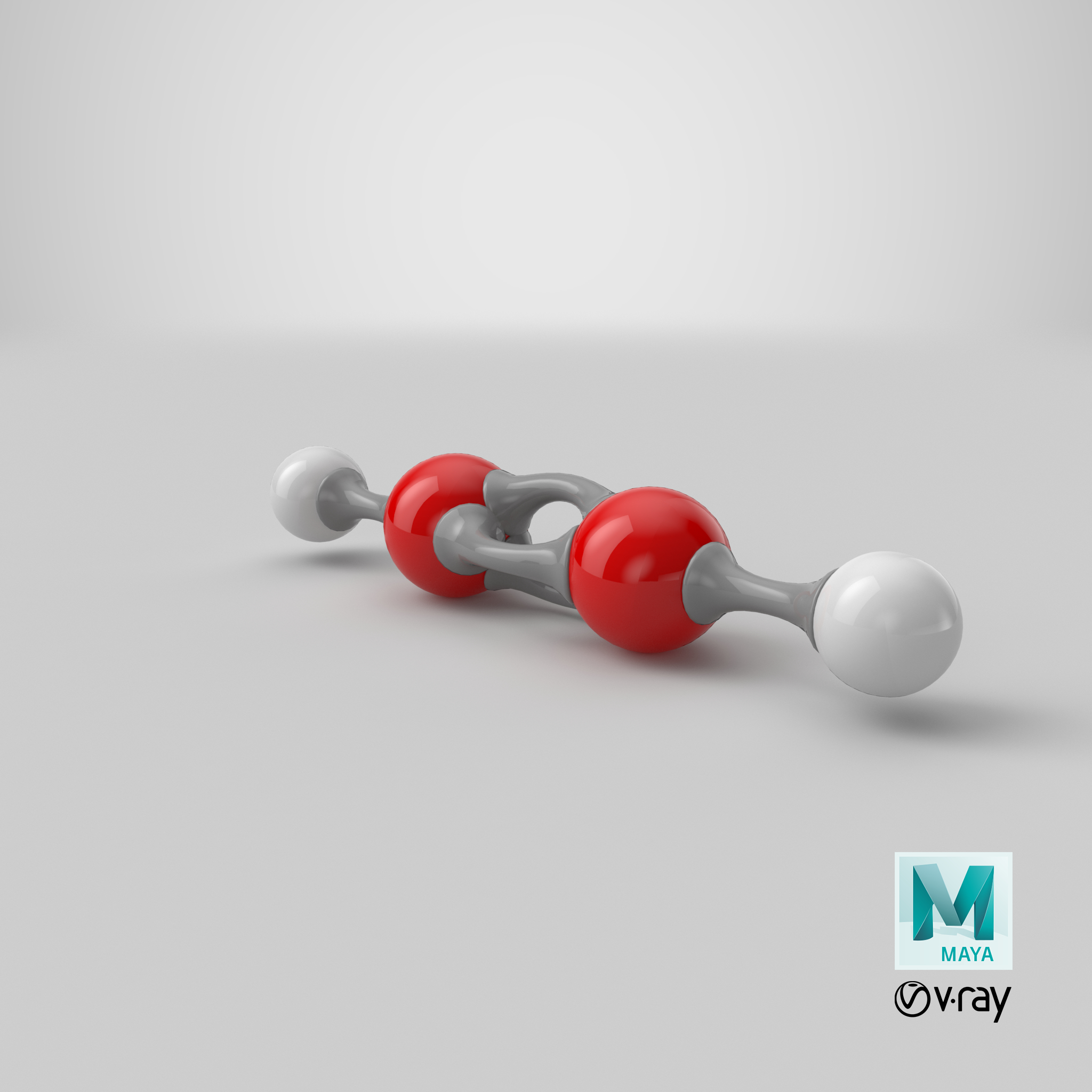 3D acetylene molecular - TurboSquid 1278513