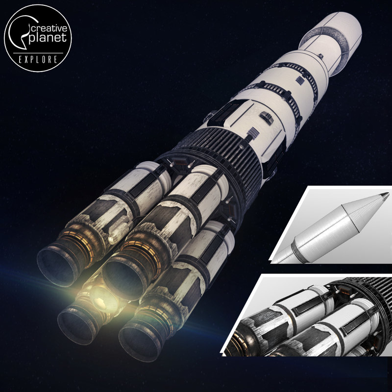 3D space sci-fi rocket model - TurboSquid 1278740