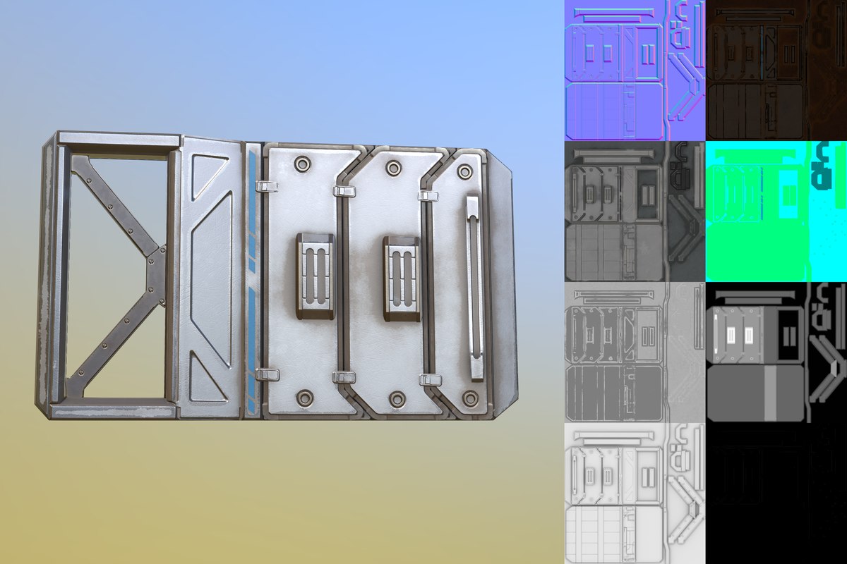 Sci-fi shield 3D model - TurboSquid 1278741