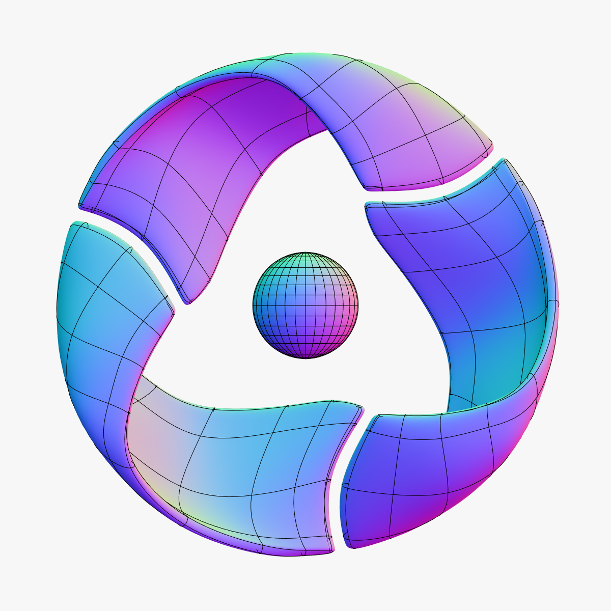 Rosatom logo 3D - TurboSquid 1278780