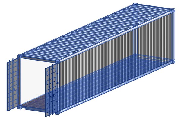 3D revit shipping container model - TurboSquid 1279066